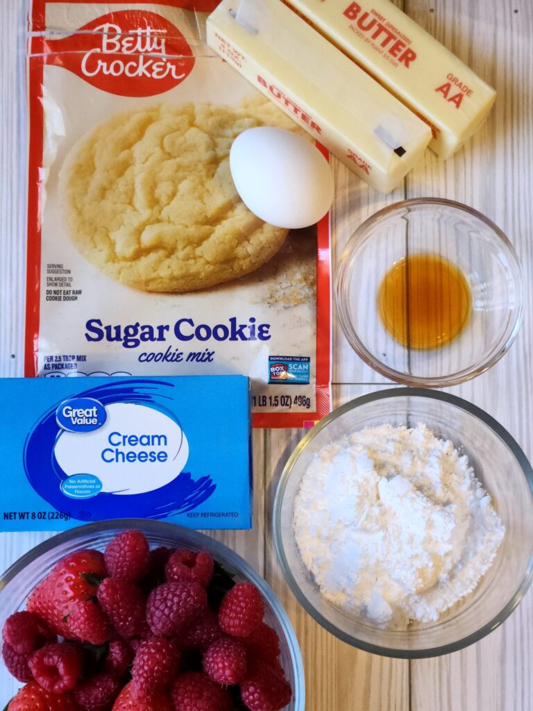 Sugar Cookie Fruit Pizza Recipe with Cream Cheese! - Frugal Tips and ...